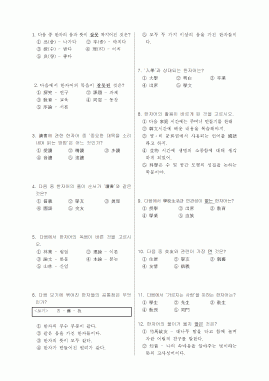 [과외]중학 한문 1-2학기 중간 예상문제 04-1페이지