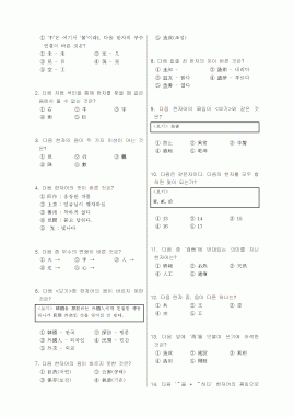 [과외]중학 한문 2-1학기 중간 예상문제 09-1페이지