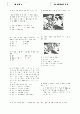 [과외]중학 국사 중3-국사 3 서민문화의 발달 03-1페이지