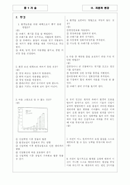 [과외]중학 기술 중1-3-2 자원과환경 01-1페이지