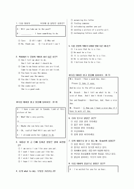 [과외]중학 영어 3-1기말 출판사공통 예상문제 09-1페이지