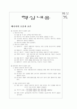 [과외]고등 과학  에너지의 흐름과 보존-1페이지