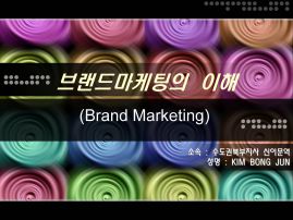 브랜드마케팅, Brand Marketing-1페이지