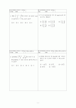 [과외]고등 수학 III-1.여러가지 일차변환-1페이지