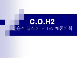 C.O.H2 마케팅 전략-1페이지