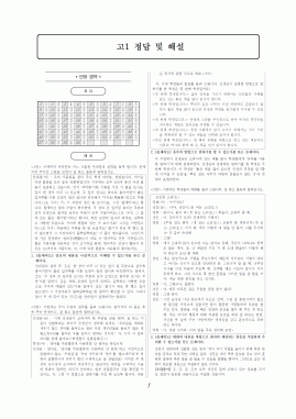 [과외](고1) 03 모의고사 정답 해설지-1페이지