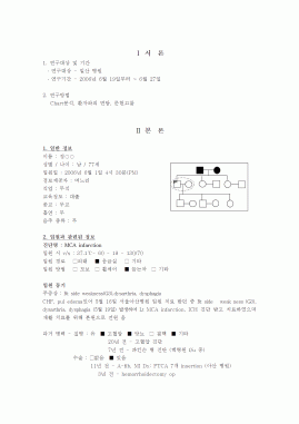 뇌졸중(CVA, MCA infarction)  환자 사레분석-1페이지