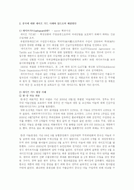 중국에 대한 세이프 가드 사례와 앞으로의 해결방안-1페이지