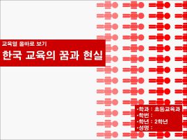 한국교육의 꿈과 현실-1페이지