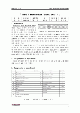 MBB ( Mechanical Black Box )-1페이지