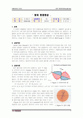 빛의 편광현상-1페이지