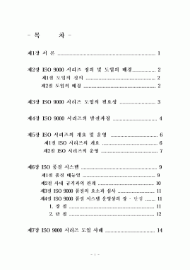 품질경영으로서의 ISO 시르즈의 도입 사례 및 문제점 그리고 발전방향에 대하여-1페이지