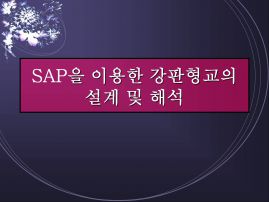 SAP을 이용한 강판형교의 설계 및 해석-1페이지