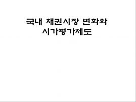 국내 채권시장 변화와 시가평가제도-1페이지