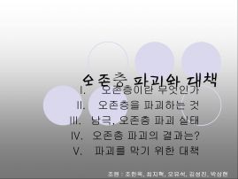 오존층 파괴와 대책-1페이지