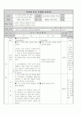 문학 지도안 (Ⅱ. 문학의 갈래와 문학 활동/3. 이야기하기로서의 문학/(3)소설의 본질과 특성)-1페이지