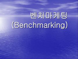 벤처마케팅(Benchmarking)-1페이지