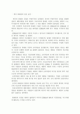 한국 휴대폰의 성공 요인-1페이지