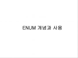 ENUM 개념과 사용-1페이지