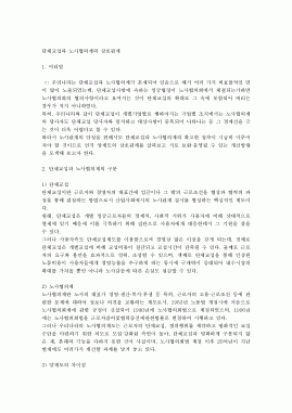 단체교섭과 노사협의제의 상호관계-1페이지