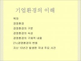 기업환경의 이해-1페이지