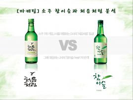 [마케팅] 소주 참이슬과 처음처럼 분석-1페이지