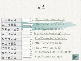 여러가지 공업에 대해-1페이지