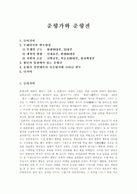 [춘향가][춘향전][춘향뎐]춘향가와 춘향전(주제의식의 변모양상, 평민의 입장에서 읽는 춘향전, 춘향가 결연대목의 서술방식에 나타난 변모, 춘향전, 춘향가, 춘향뎐, 판소리, 변학도, 이도령, 춘향, 신분제도)-1페이지