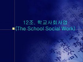 [사회복지]학교사회복지-개념, 문제점, 전망,필요성-1페이지