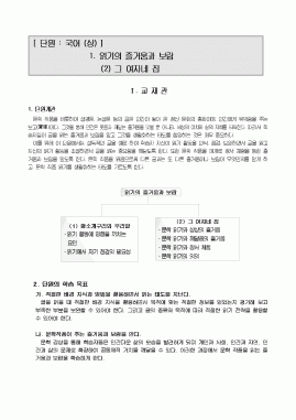 국어 지도안 (고등 국어(상) 1단원 (2) 그 여자네 집)-1페이지