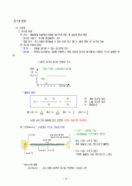 자극과 반응-1페이지