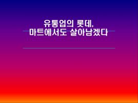 롯데 마트의 마케팅 전략-1페이지