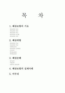 해상보험의 개념,정의,종류,특성,특징,사례-1페이지