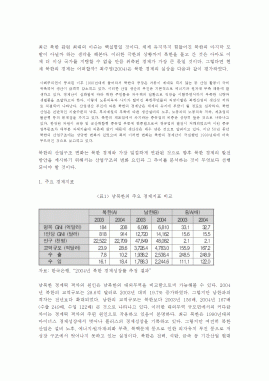 북한의 산업 구조 연구-1페이지