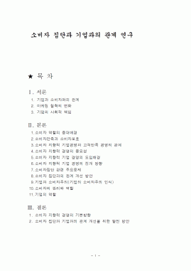 소비자 집단과 기업과의 관계 연구-1페이지