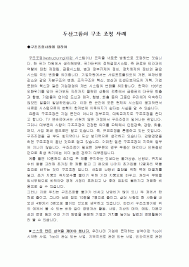 두산그룹의 구조 조정 사례-1페이지