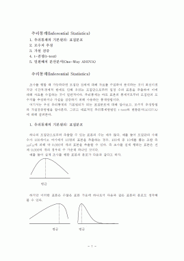 추리통계(Inferential Statistics)-1페이지