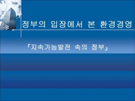 [경영] 정부의 입장에서 본 환경경영-1페이지