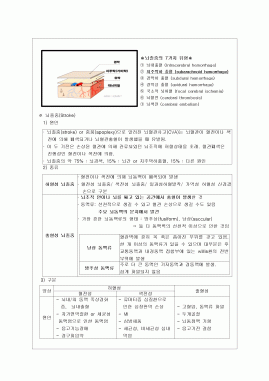 지주막하출혈 SAH 지주막하 뇌졸중 출혈성뇌졸중 지주막 지주막하출혈간호-1페이지