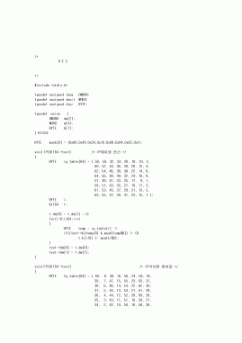 DES(Data Encryption Standard) 암호화 알고리즘-1페이지