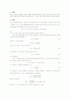 선팽창 계수심험 보고서-1페이지