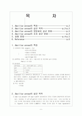 Bacillus cereus 살균법-1페이지