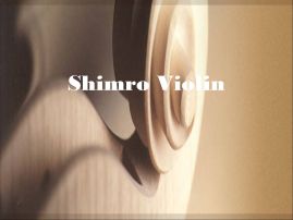 [마케팅] 바이올린 악기시장 분석 - Shimro Violin-1페이지