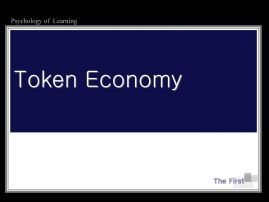 [심리학] Token Economy - 토큰 강화-1페이지