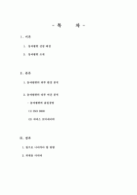 동아병원의 품질경영 성공 사례와 분석-1페이지