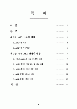 [경영 성공 사례] 국내 AIG 생명의 재무현황 및 경영실적, 리스크관리, 방카슈랑스 현황, 위기 극복사례 분석-1페이지