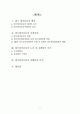 [인문과학] 좌우합작운동-1페이지