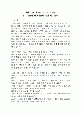 한국영화에 나타난 남성다움과 여성다움-1페이지