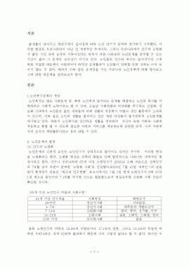 우리나라의 노인복지정책의 문제점과 대안-1페이지