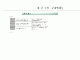 중개업법 핵심정리-1페이지